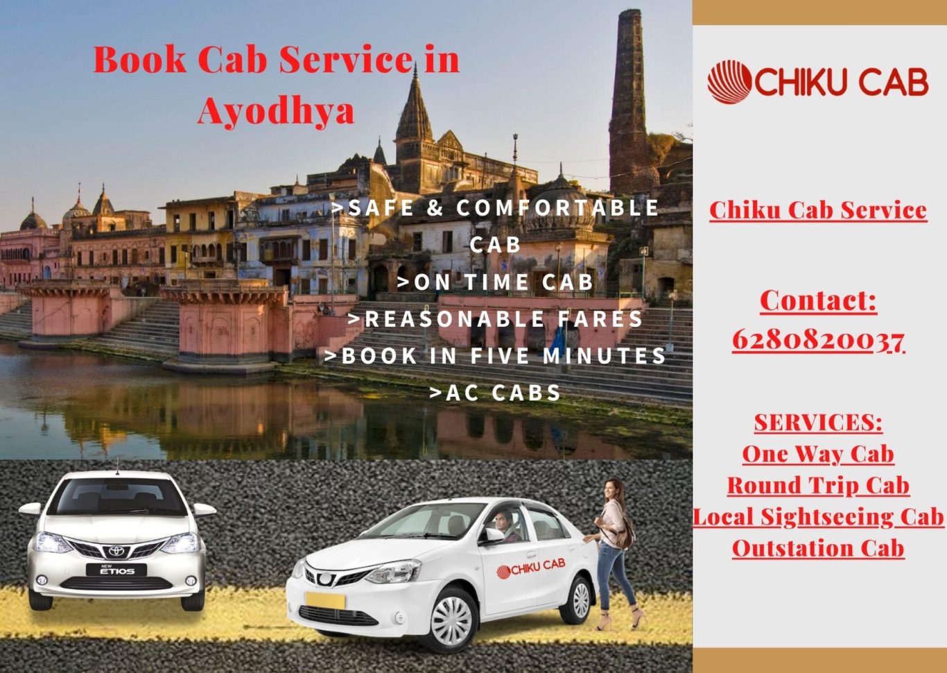 Ayodhya Cab Service at your Door Step - Chiku Cab Services