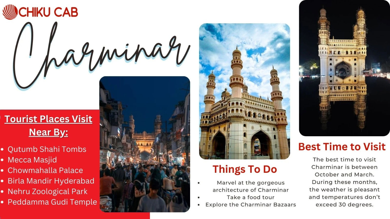 A Complete Travel Guide of Charminar in Hyderabad - Chiku Cab Blog