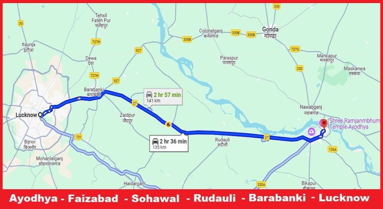 Ayodhya to Lucknow Road Trip – Distance, Time & Tips 2025
