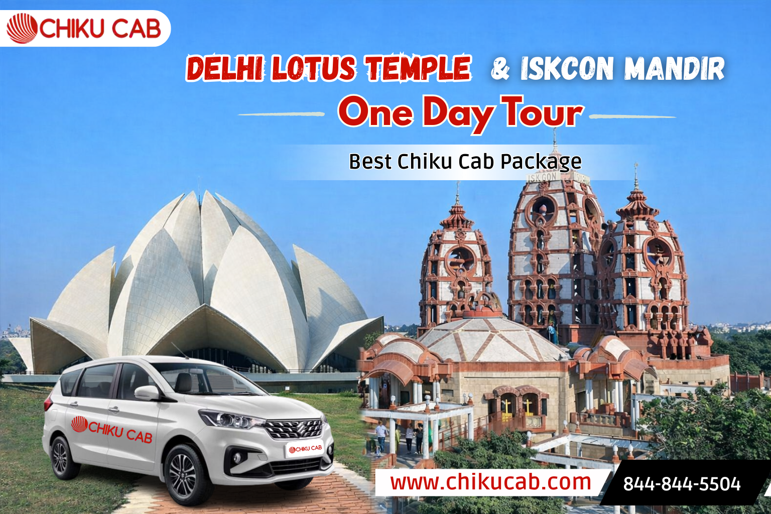Best Delhi Lotus Temple and ISKCON Mandir One Day Tour