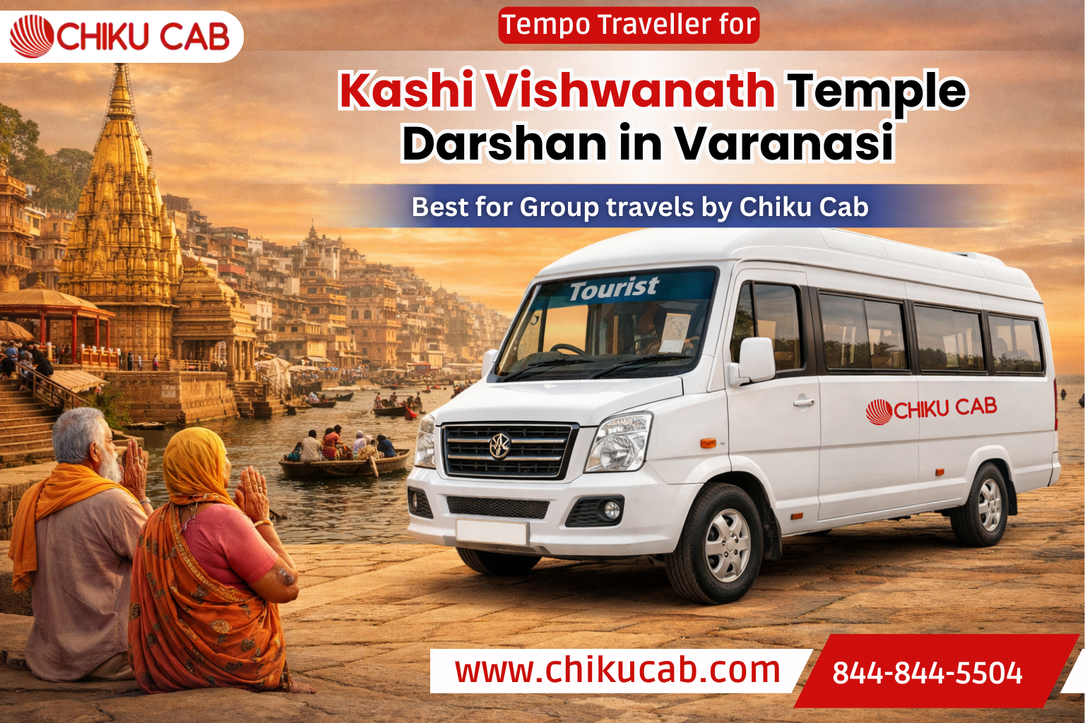 Tempo Traveller for Kashi Vishwanath Temple Darshan Varanasi